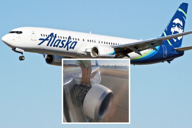 WATCH: Alaska Airlines Flight Makes Emergency Landing As Engine Cover ...