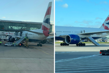 Emergency Slide On British Airways Boeing 777 Accidentally Deployed ...