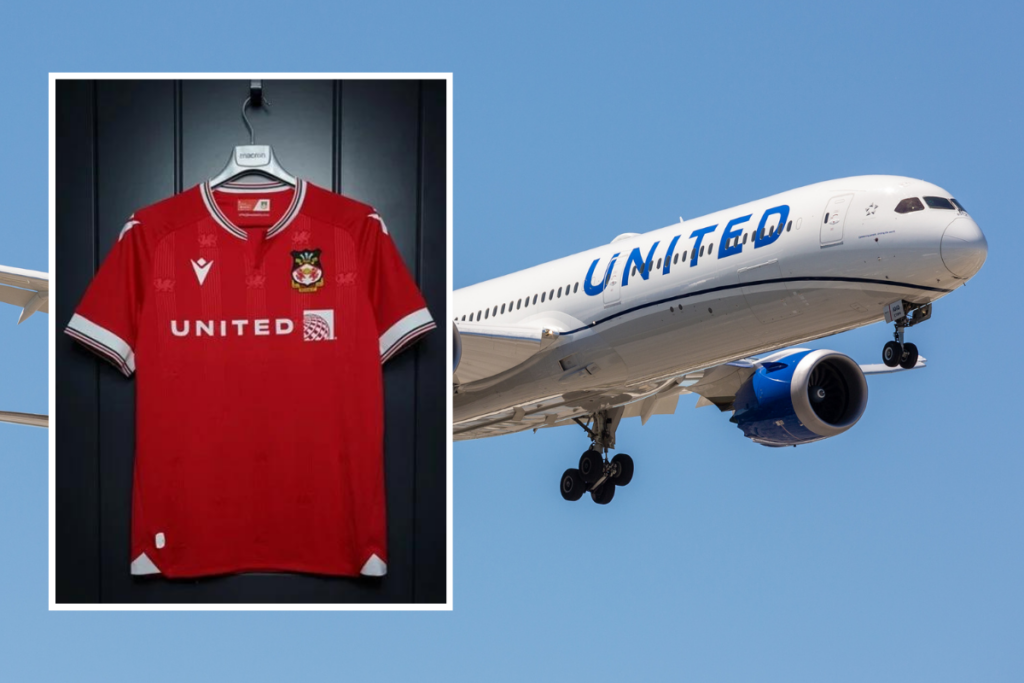 United Airlines Become Shirt Sponsor of Wrexham AFC (The Welsh Soccer ...