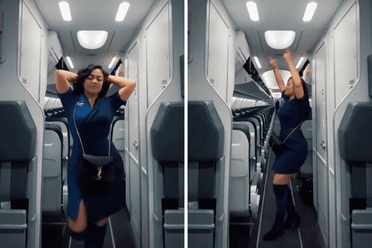 Twerking Flight Attendant Who Went Viral For Dancing in Uniform Sets Up ...