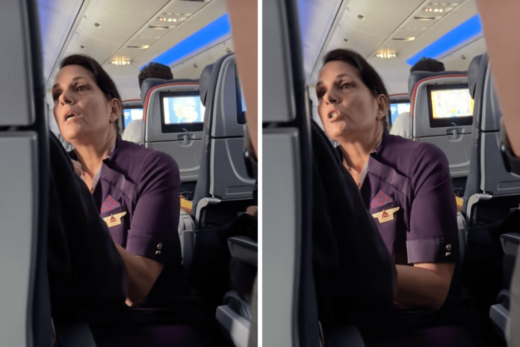 Millions Watch Delta Flight Attendant Comfort Passenger Suffering Mid ...